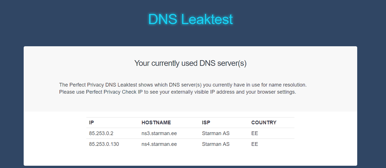 Browserleaks Dns